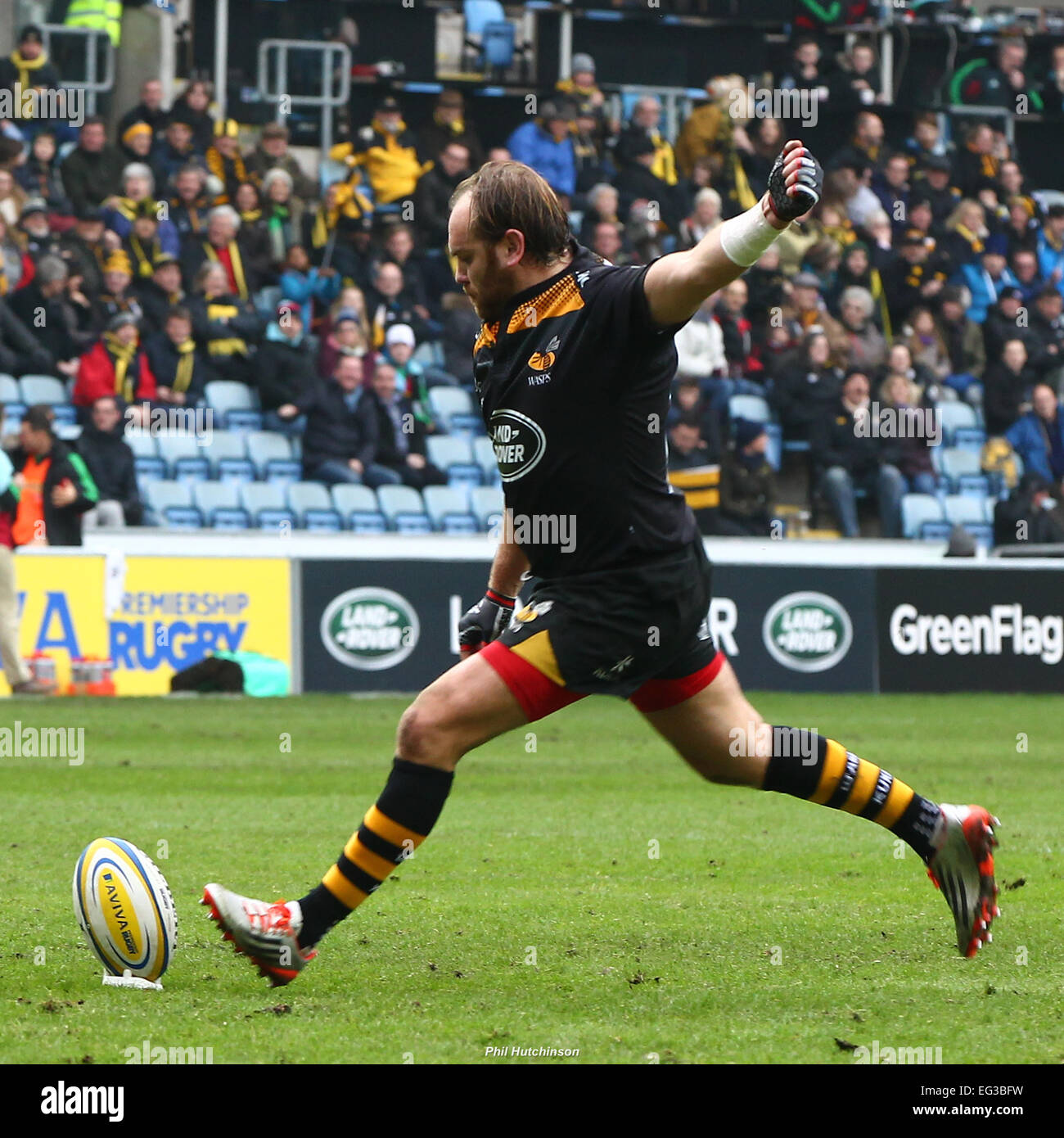 Coventry, UK. 15th Feb, 2015. Aviva Premiership. Wasps versus ...