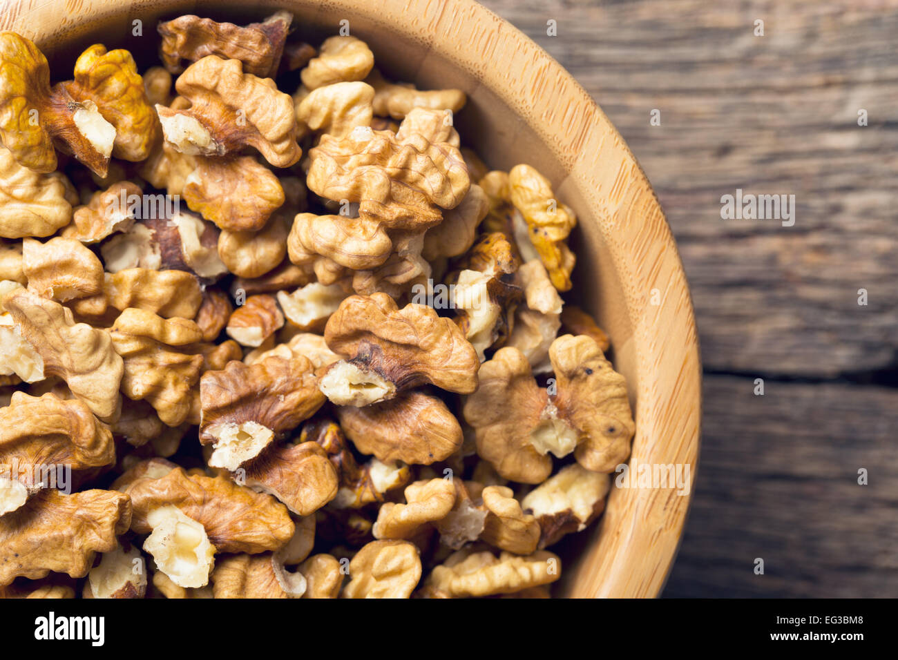 closeup of peeled walnuts in bowl Stock Photo - Alamy