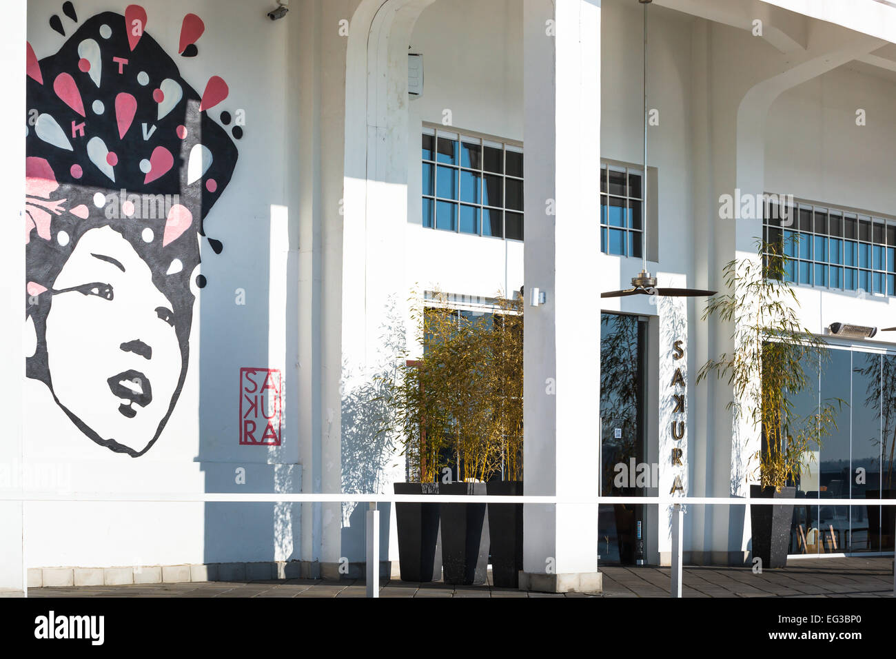 bar and restaurant in the fashionable district of savamala in belgrade ...
