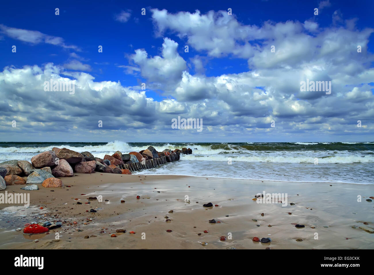 Beautiful storm Baltic sea Stock Photo - Alamy