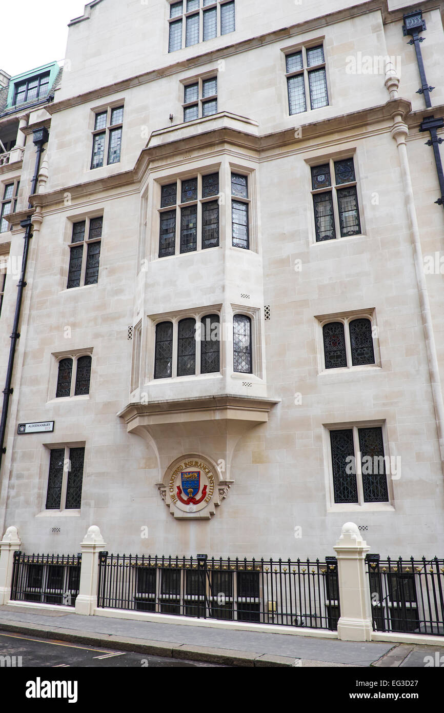 Chartered Insurance Institute Aldermanbury City Of London UK Stock ...