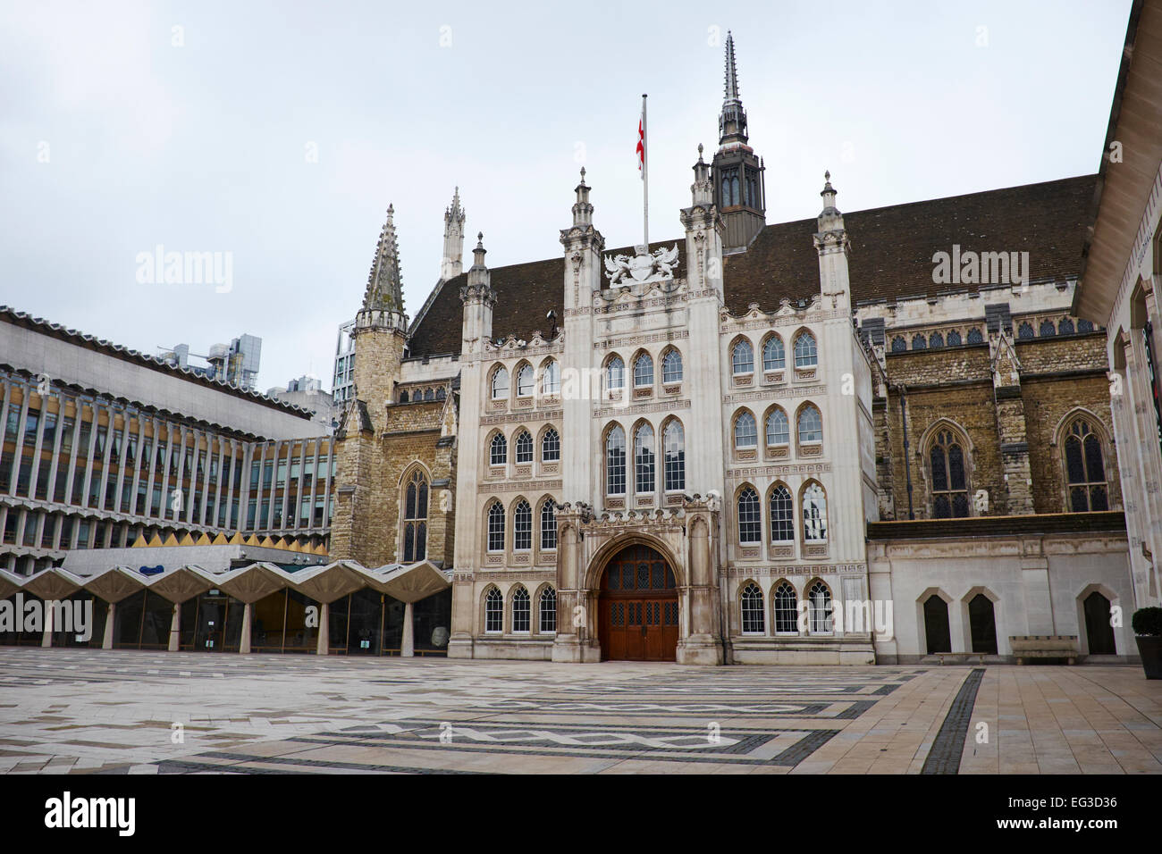 City Of London Guildhall Courtyard Gresham Street City Of London UK ...