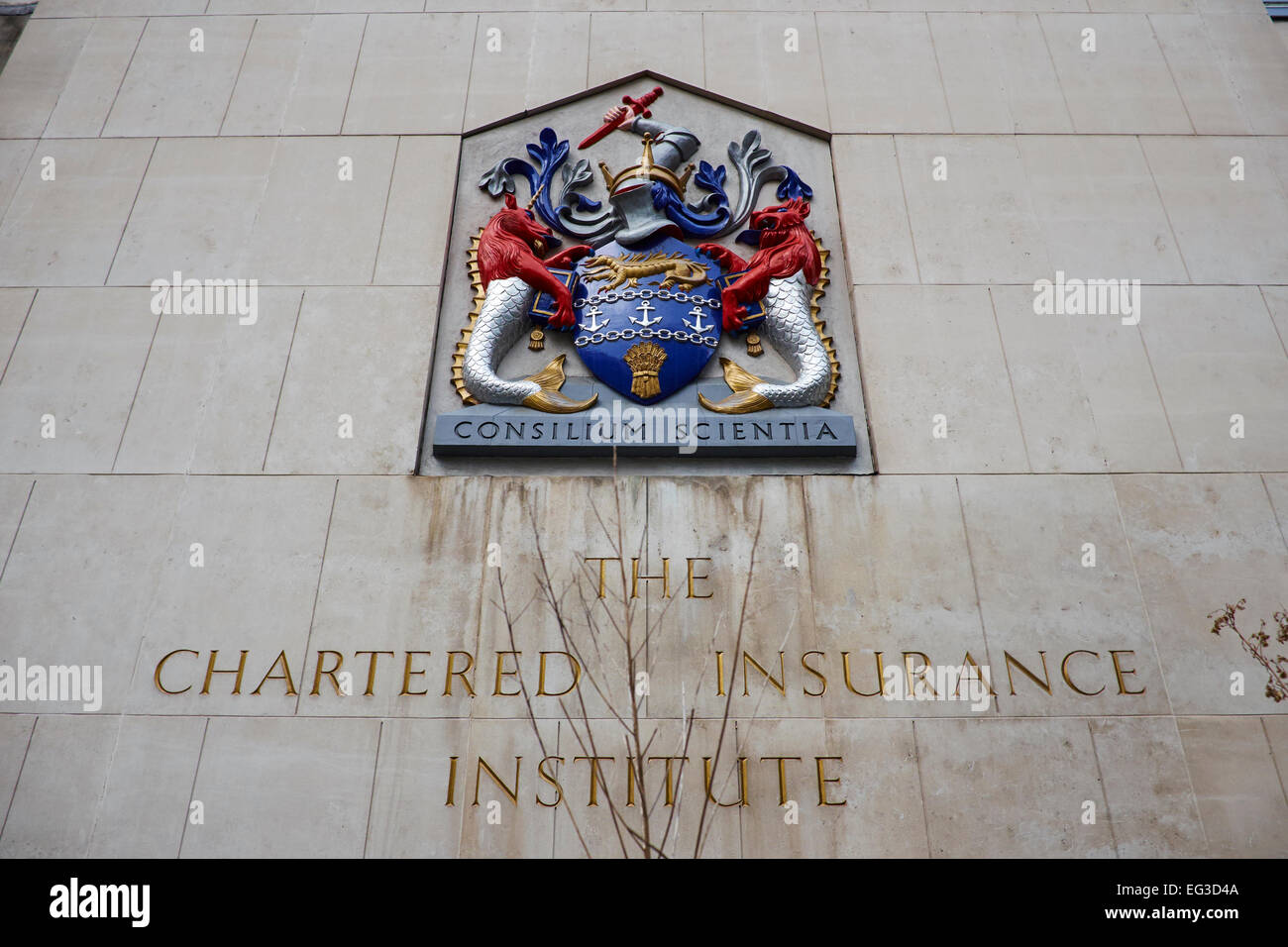 The Chartered Insurance Institute Crest Aldermanbury City Of London UK ...
