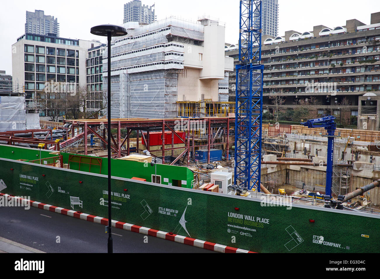 Building Works At London Wall Place City Of London UK Stock Photo - Alamy