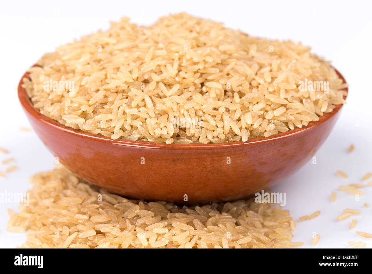 bowl of rice isolated on a white background Stock Photo - Alamy