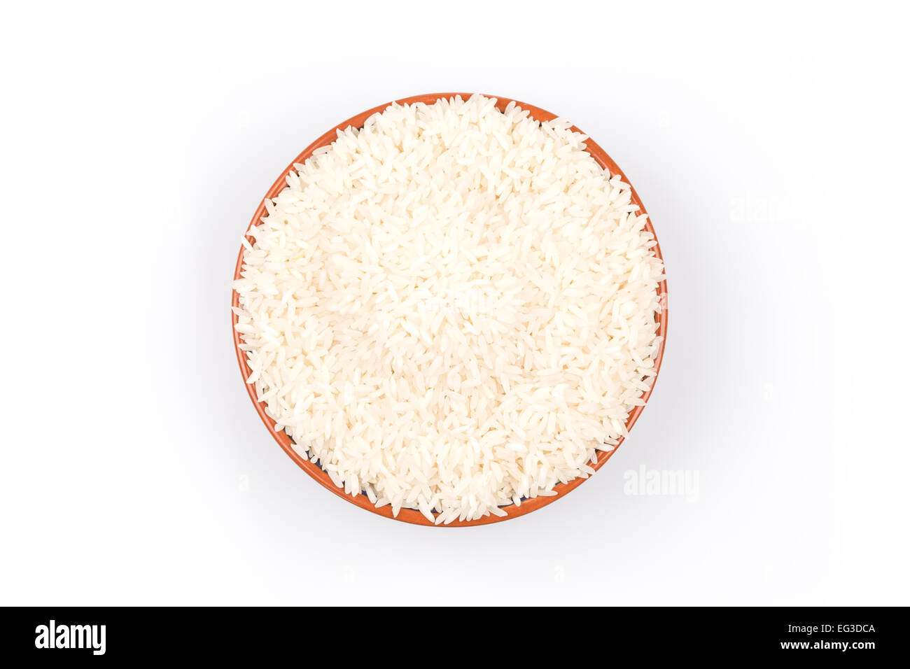 bowl of rice isolated on a white background Stock Photo - Alamy