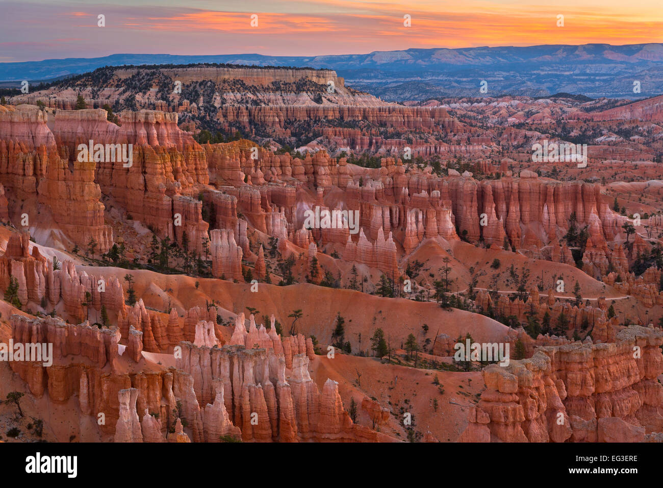 Bryce Canyon National Park at sunrise, Utah. fall Stock Photo - Alamy
