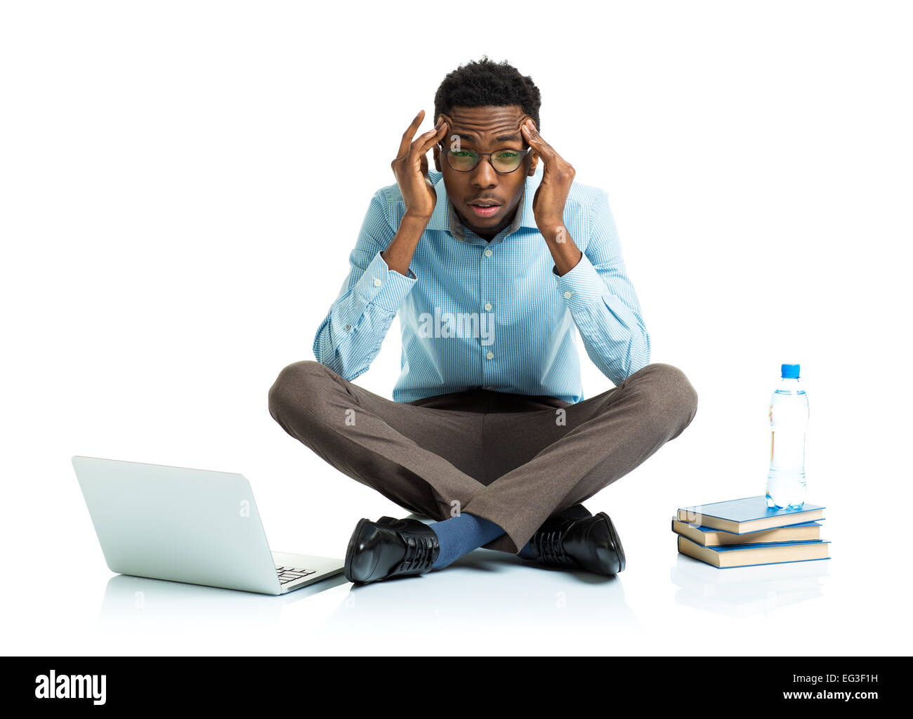 Stressed Student Computer