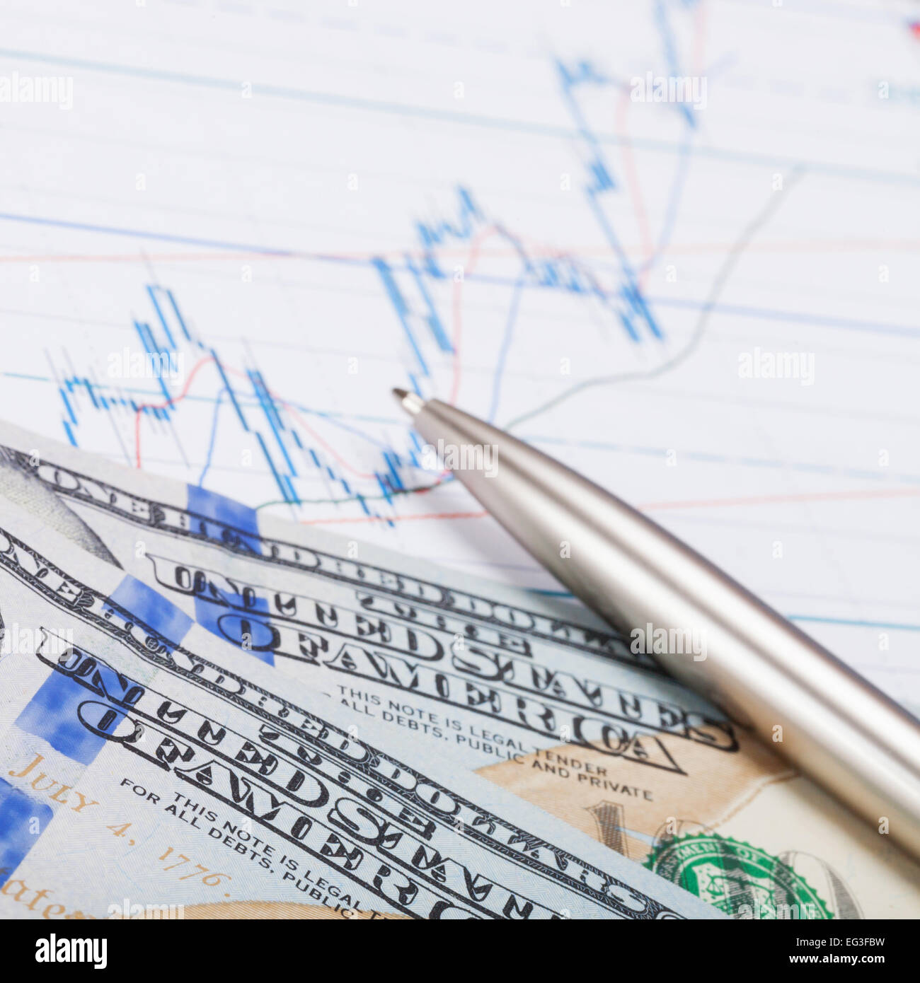 Dollar dollars chart america hi-res stock photography and images - Alamy