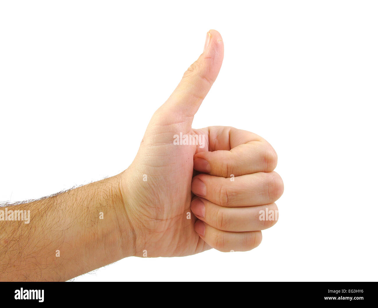 Hand with OK sign isolated on white background Stock Photo - Alamy