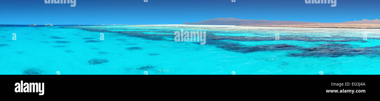 Crystal clear blue coral water of a Red Sea Stock Photo - Alamy