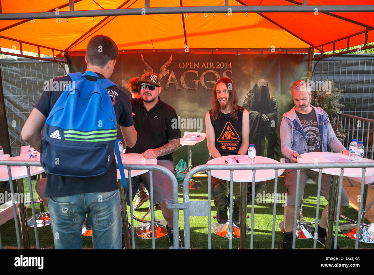 Soilwork autograph session - 2014 Festival Vagos Open Air - Day 1 ...