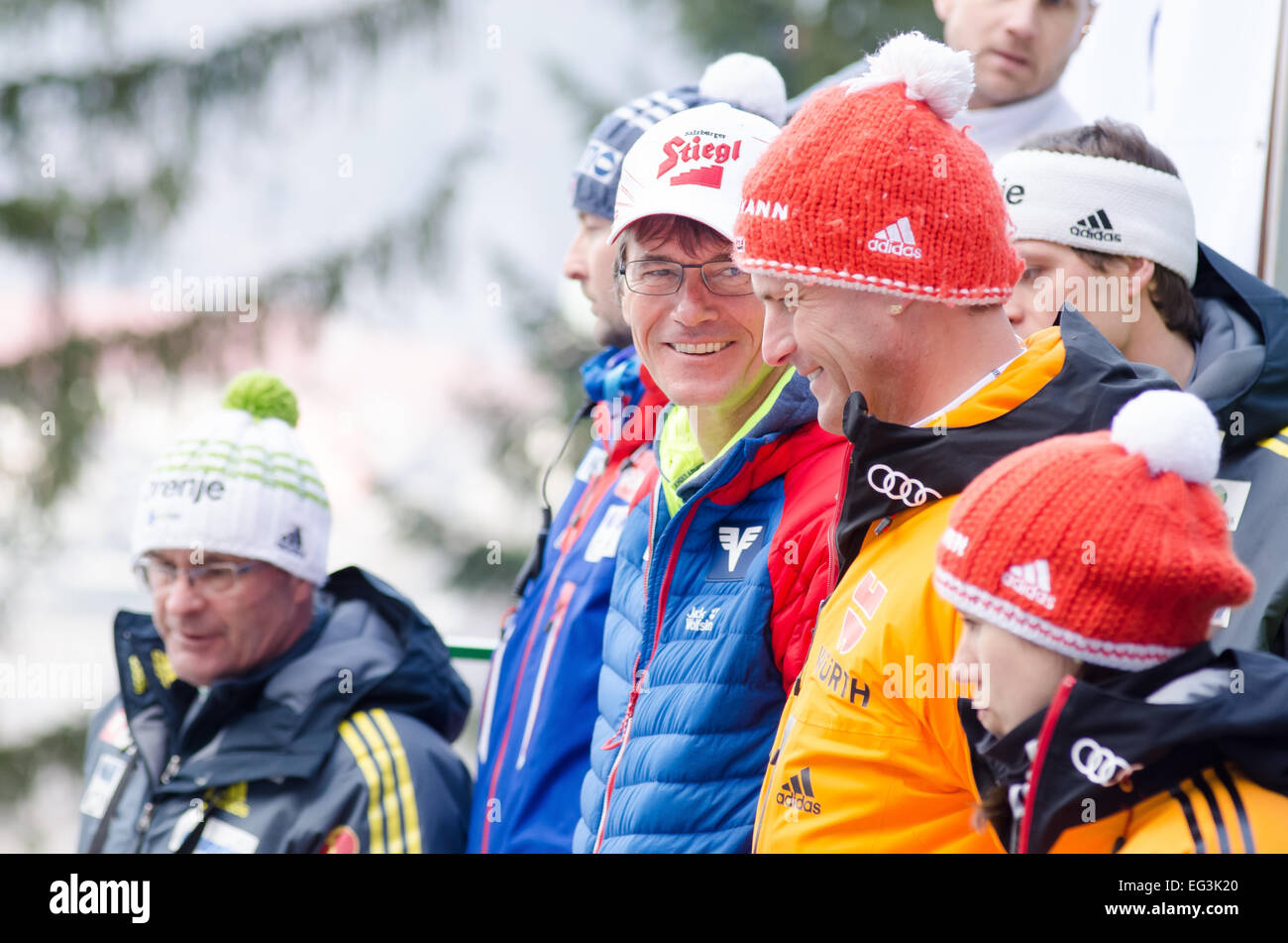 Ljubno, Germany. 15th Feb, 2015. Andreas Felder Austrian Ladies Ski ...