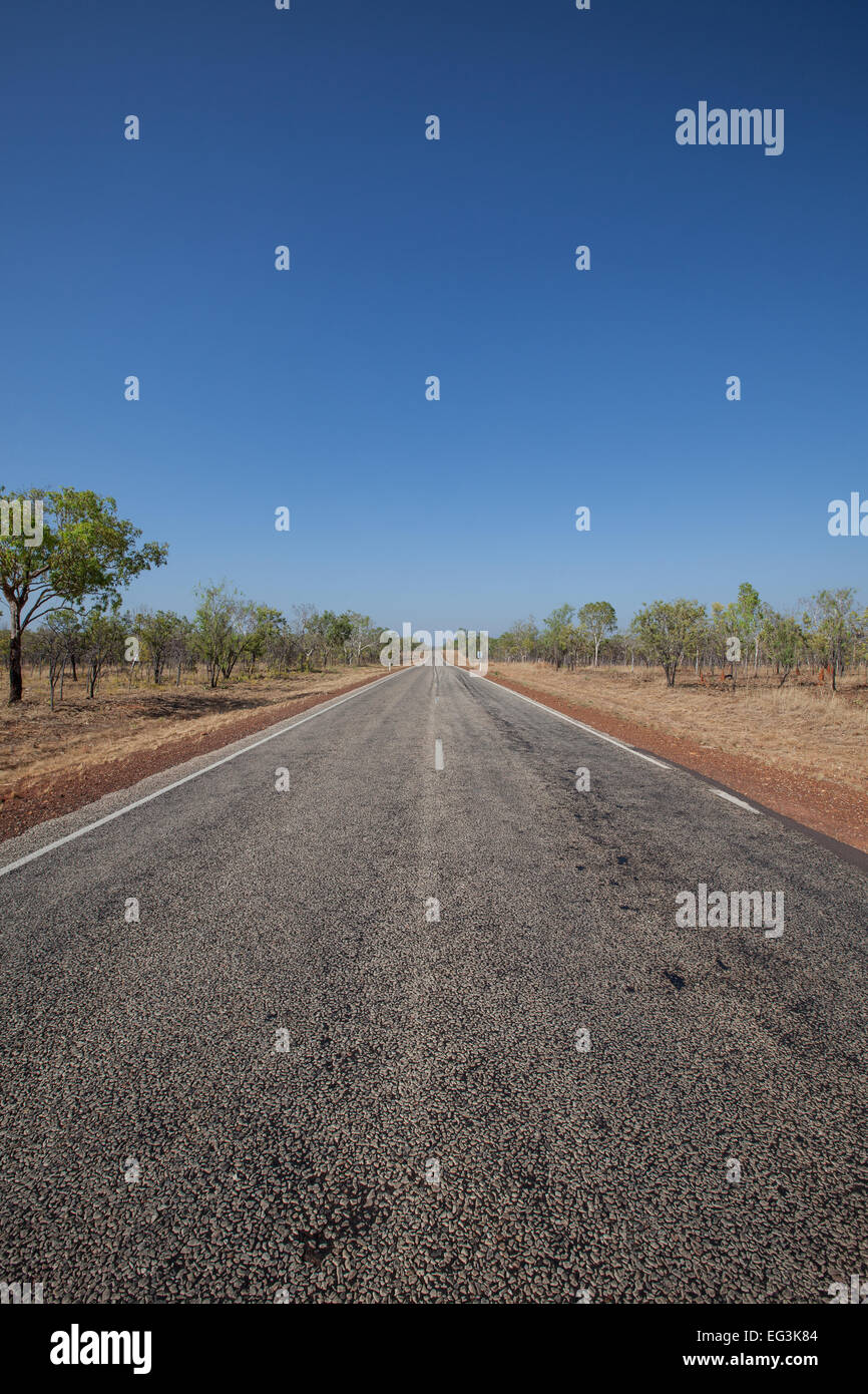Sealed outback road, Northern Territory, Australia Stock Photo - Alamy