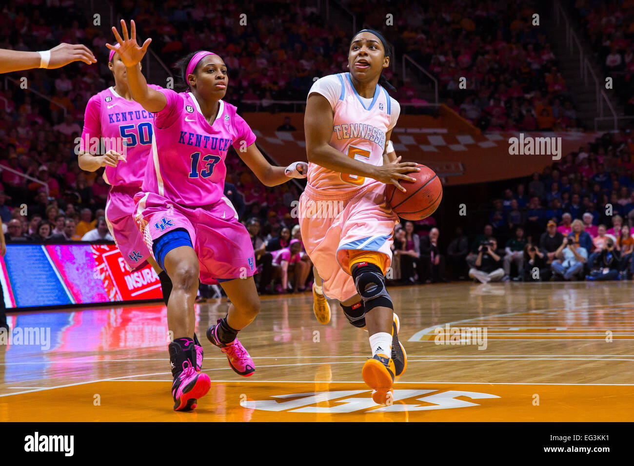 February 15, 2015: Ariel Massengale #5 of the Tennessee Lady Volunteers ...