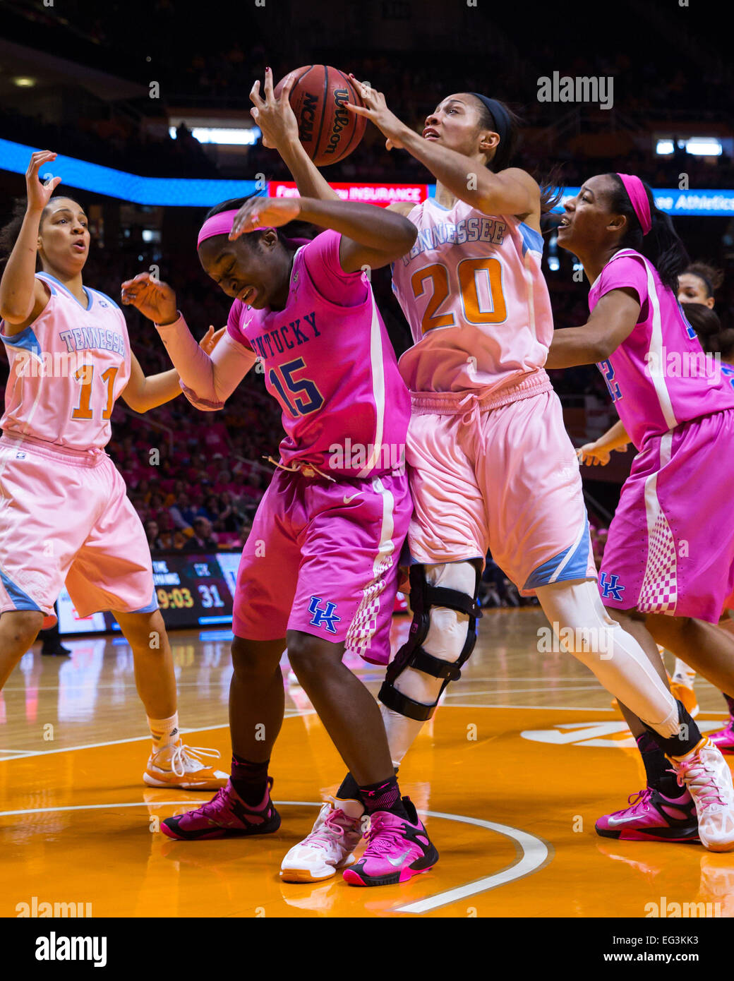 February 15, 2015: Isabelle Harrison #20 of the Tennessee Lady ...