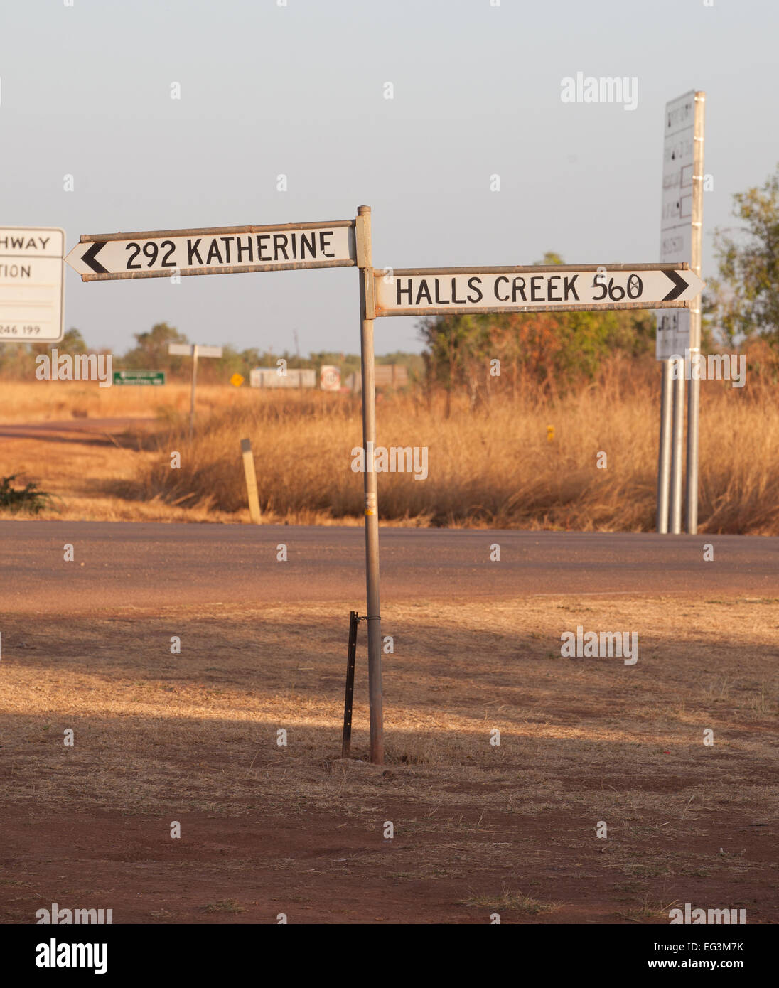Road sign in outback Australia Stock Photo - Alamy