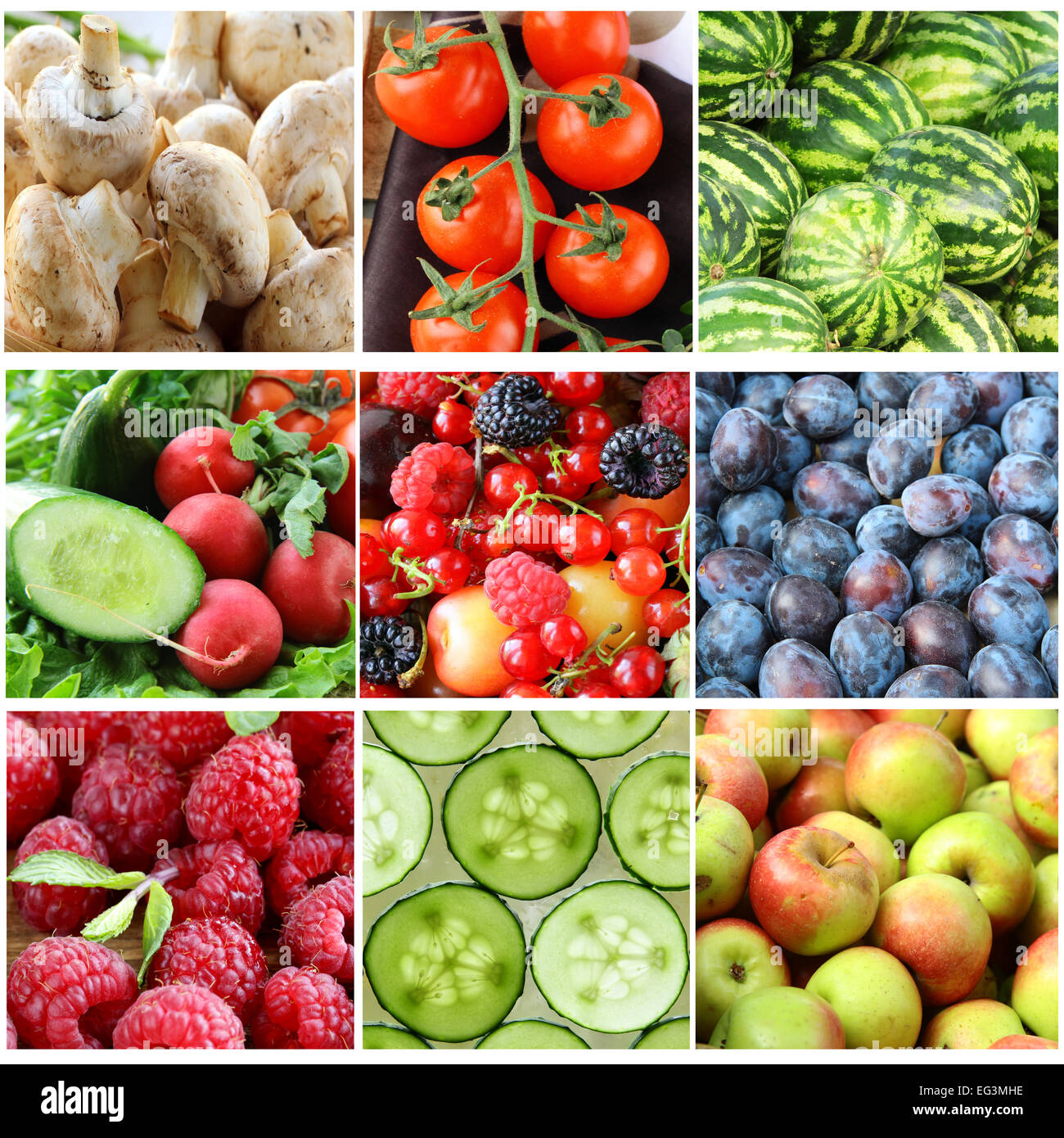 Collage different fruits hi-res stock photography and images - Alamy