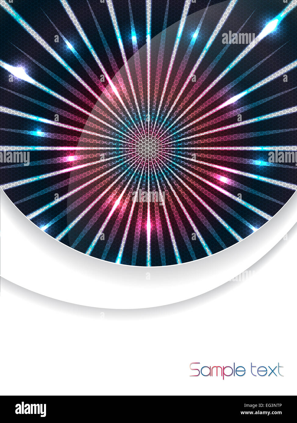 Company brochure design with laser lights and color effects Stock Photo ...