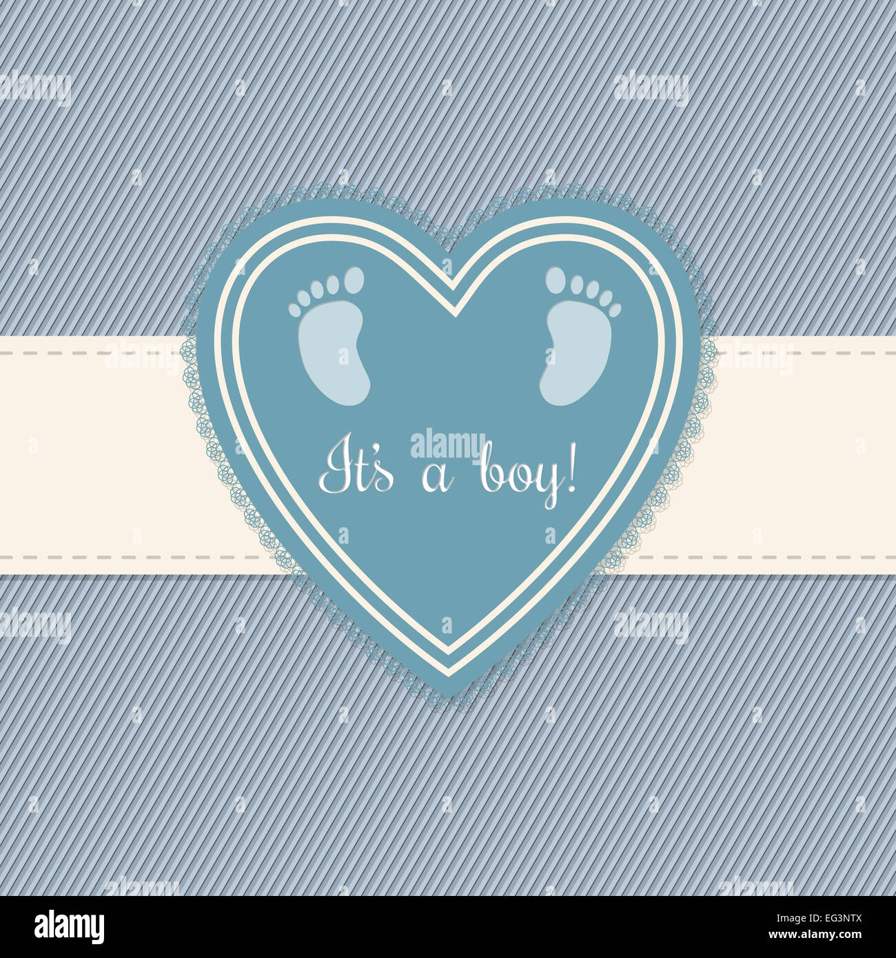 Baby shower greeting card design for newborn boys Stock Photo - Alamy
