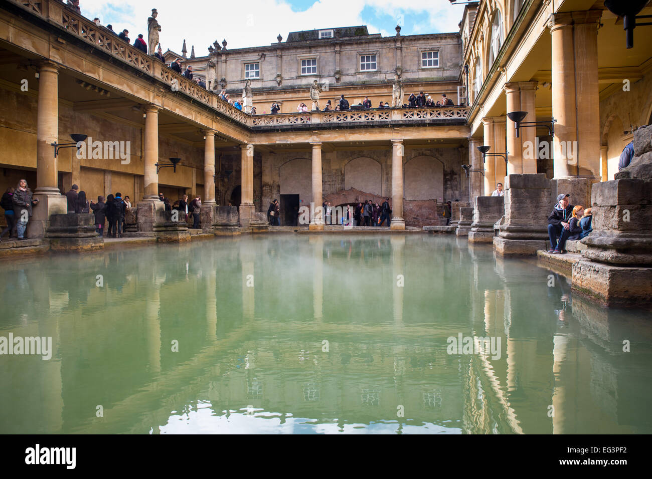 The Roman Baths Museum in Bath, Avon and Somerset Stock Photo - Alamy