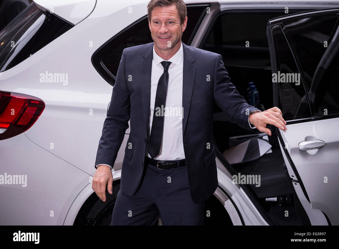 Actor Aaron Eckhart arrive at Nobel Peace Prize ceremony in Oslo Stock ...