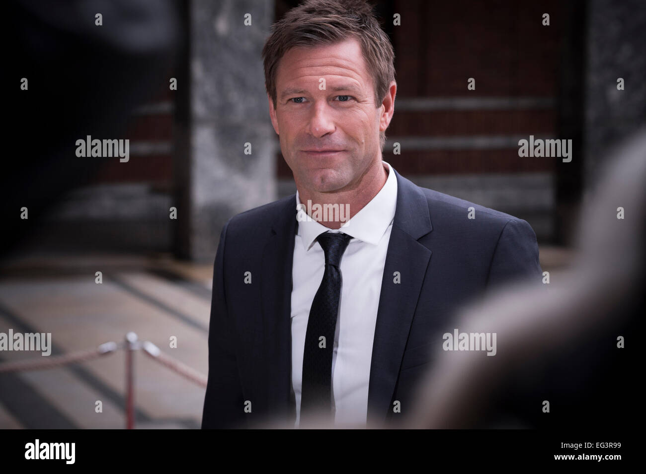 Actor Aaron Eckhart arrive at Nobel Peace Prize ceremony in Oslo Stock ...