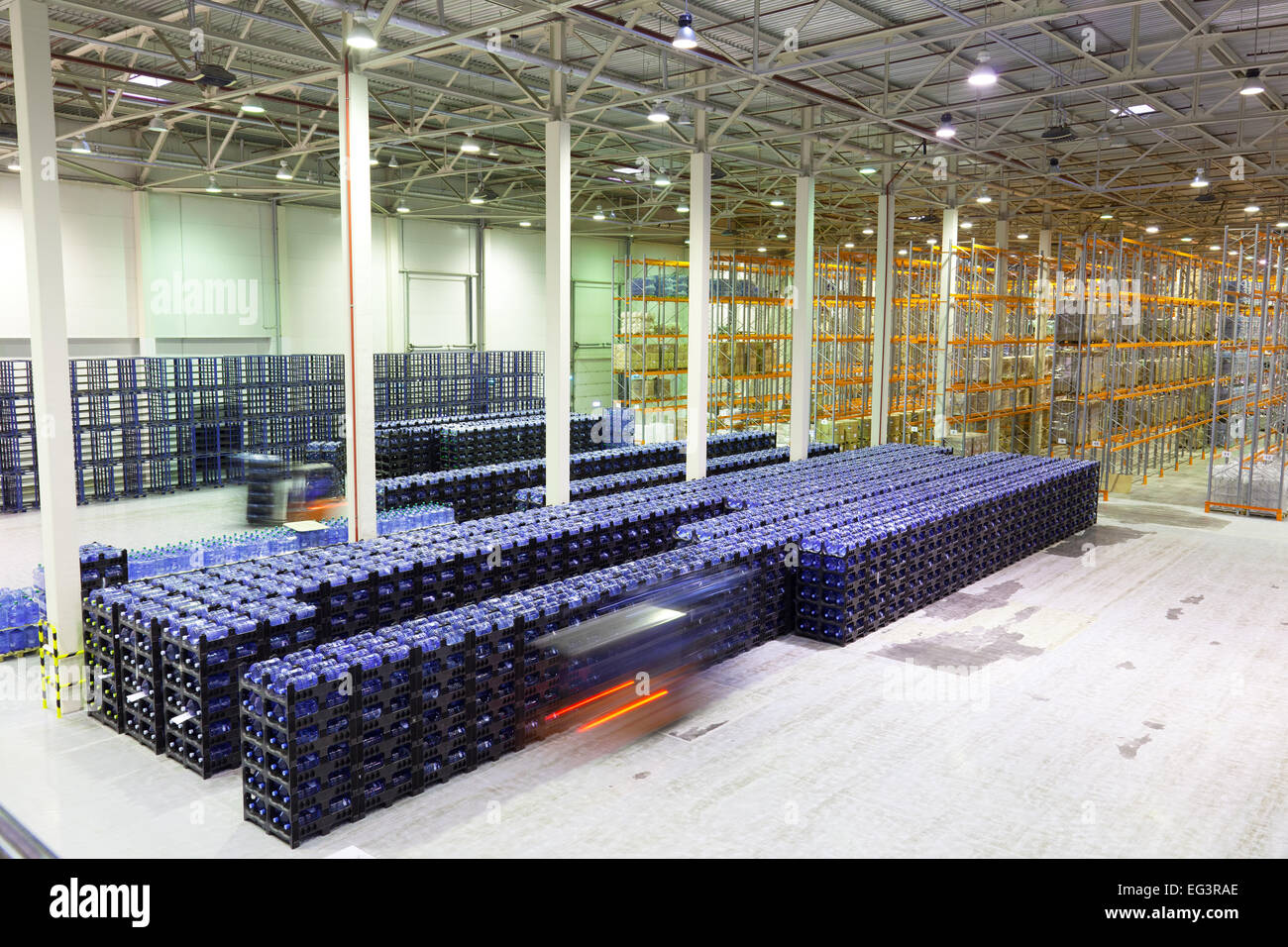 Big constitution for storage of finished goods at a factory on ...