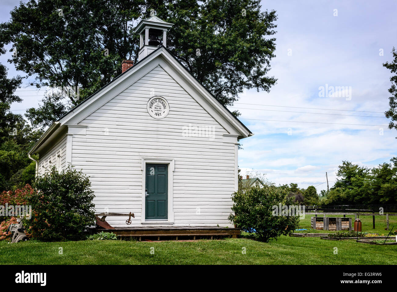 School House #18, East Main Street, Marshall, Virginia Stock Photo - Alamy