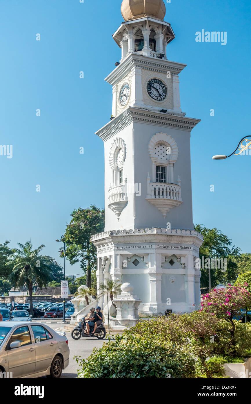 Clock Tower Penang, Malaysia Stock Photo - Alamy