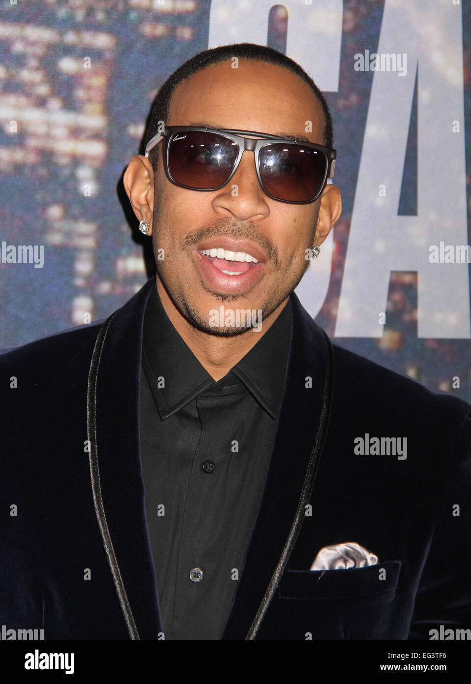 New York, New York, USA. 15th Feb, 2015. Singer CHRISTOPHER BRIDGES aka ...