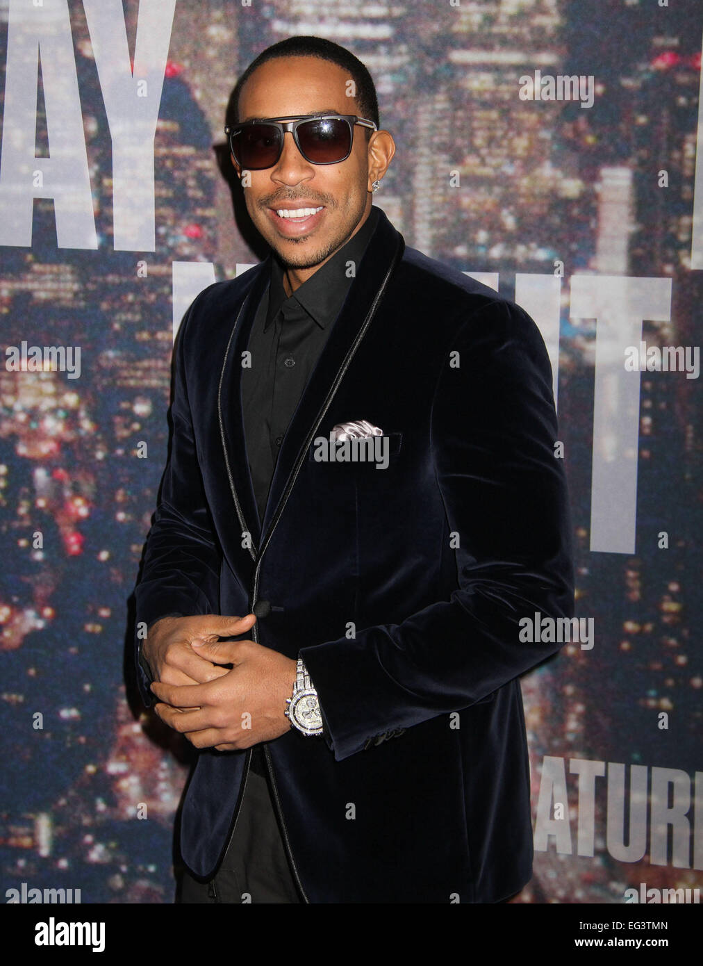 New York, New York, USA. 15th Feb, 2015. Singer CHRISTOPHER BRIDGES aka ...