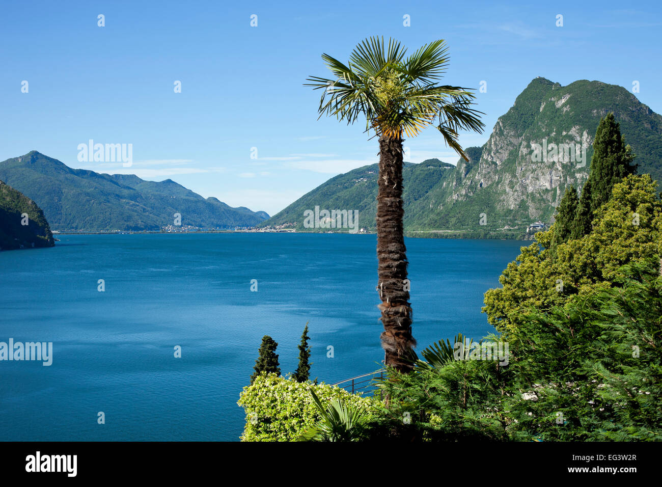 Lugano lake, Switzerland Stock Photo - Alamy