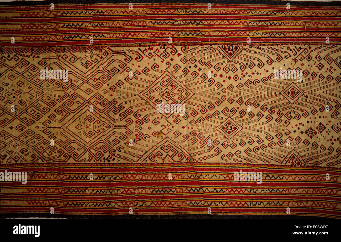 ABSTRACT MOTIF PATTERN ANTIQUE TRADITIONAL TEXTILE ASIAN ART WEAVING ...