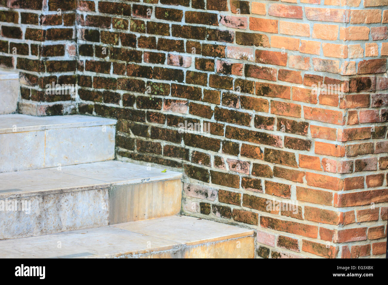 stair, modern exterior building with stone Brick Wall Surfaced Stock ...