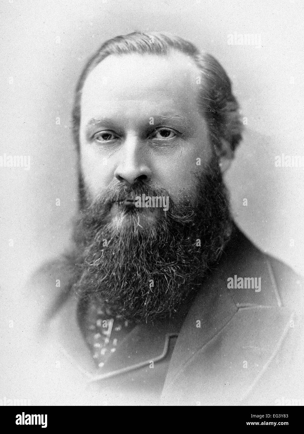 HENRY MAUDSLEY (1835-1918) British psychiatrist in 1881. Photo George ...