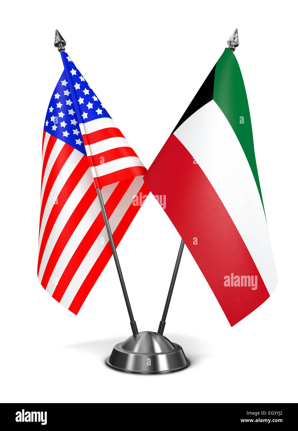 Kuwait usa flag hi-res stock photography and images - Alamy