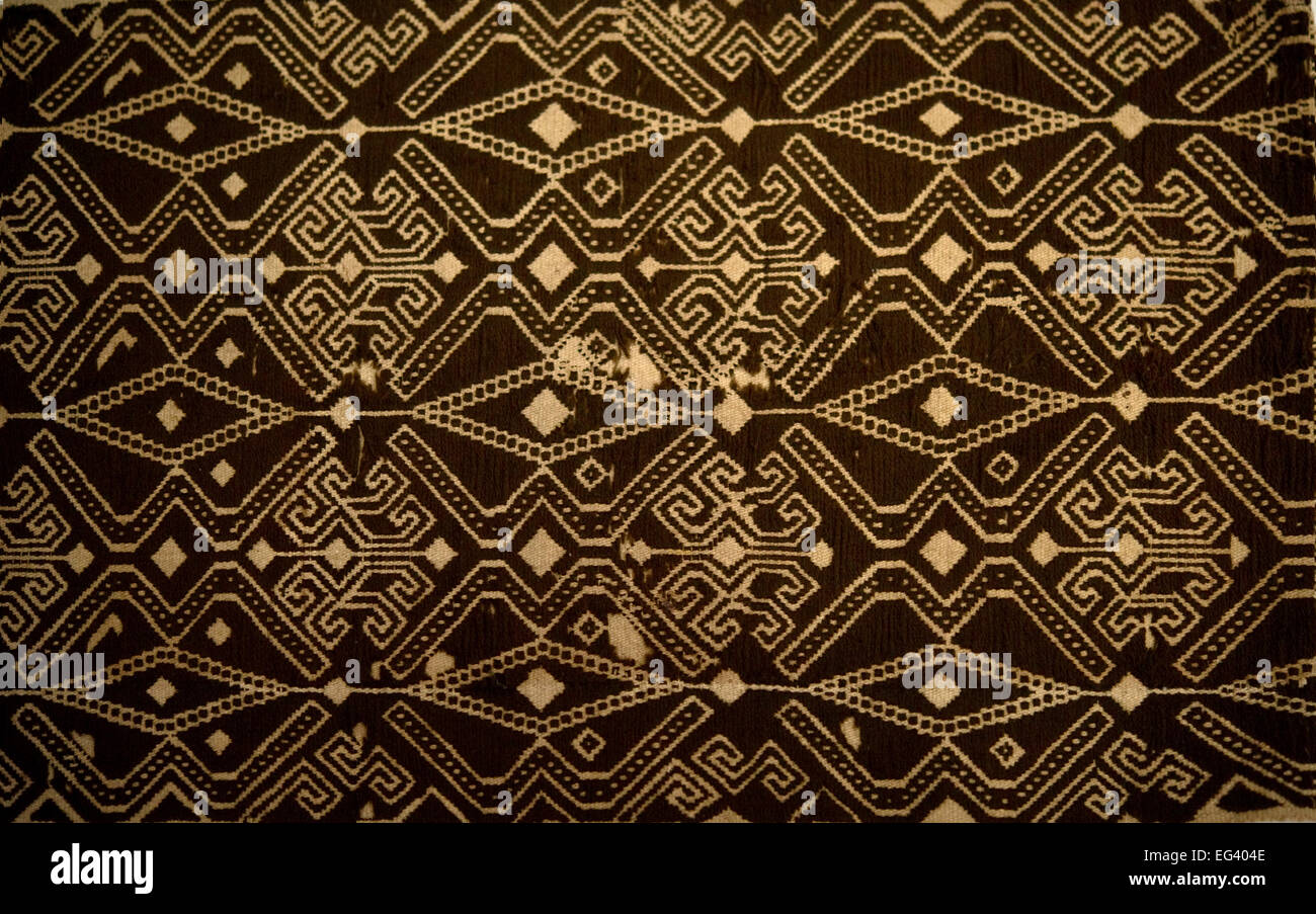 ABSTRACT MOTIF PATTERN ANTIQUE TRADITIONAL TEXTILE ASIAN ART WEAVING ...