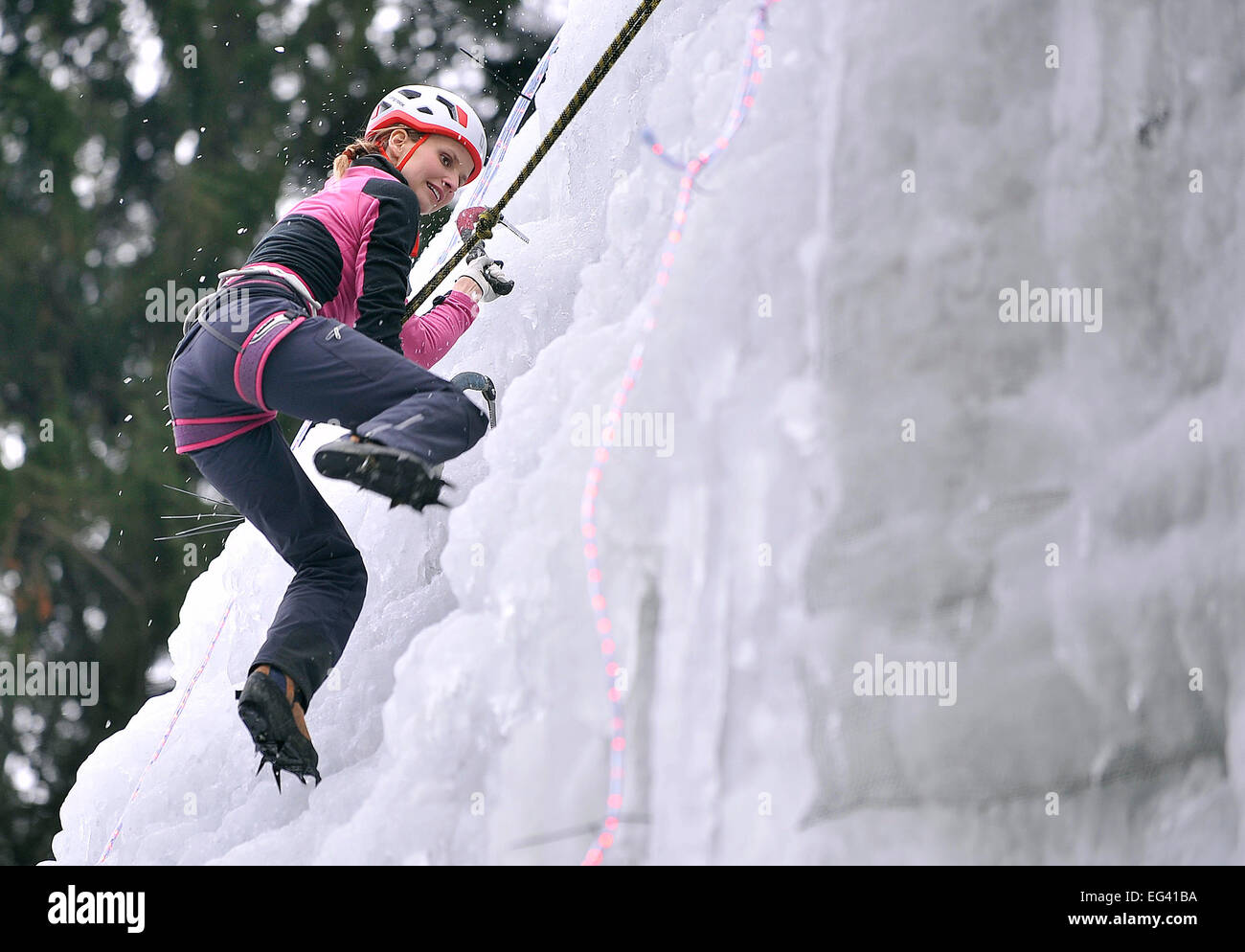 The fastest woman in Czech Republic in ice climbing Lucie Hrozova ...