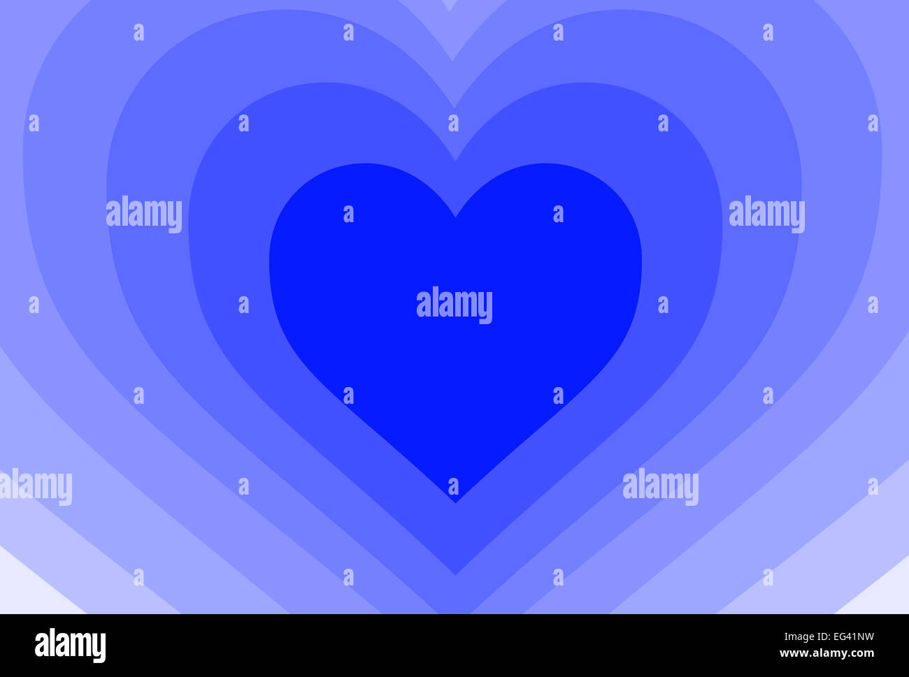 Heart shape backgound - Concept of love - blue Stock Photo - Alamy
