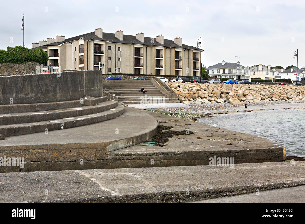 Galway promenade and the Atlantic Ocean Stock Photo - Alamy