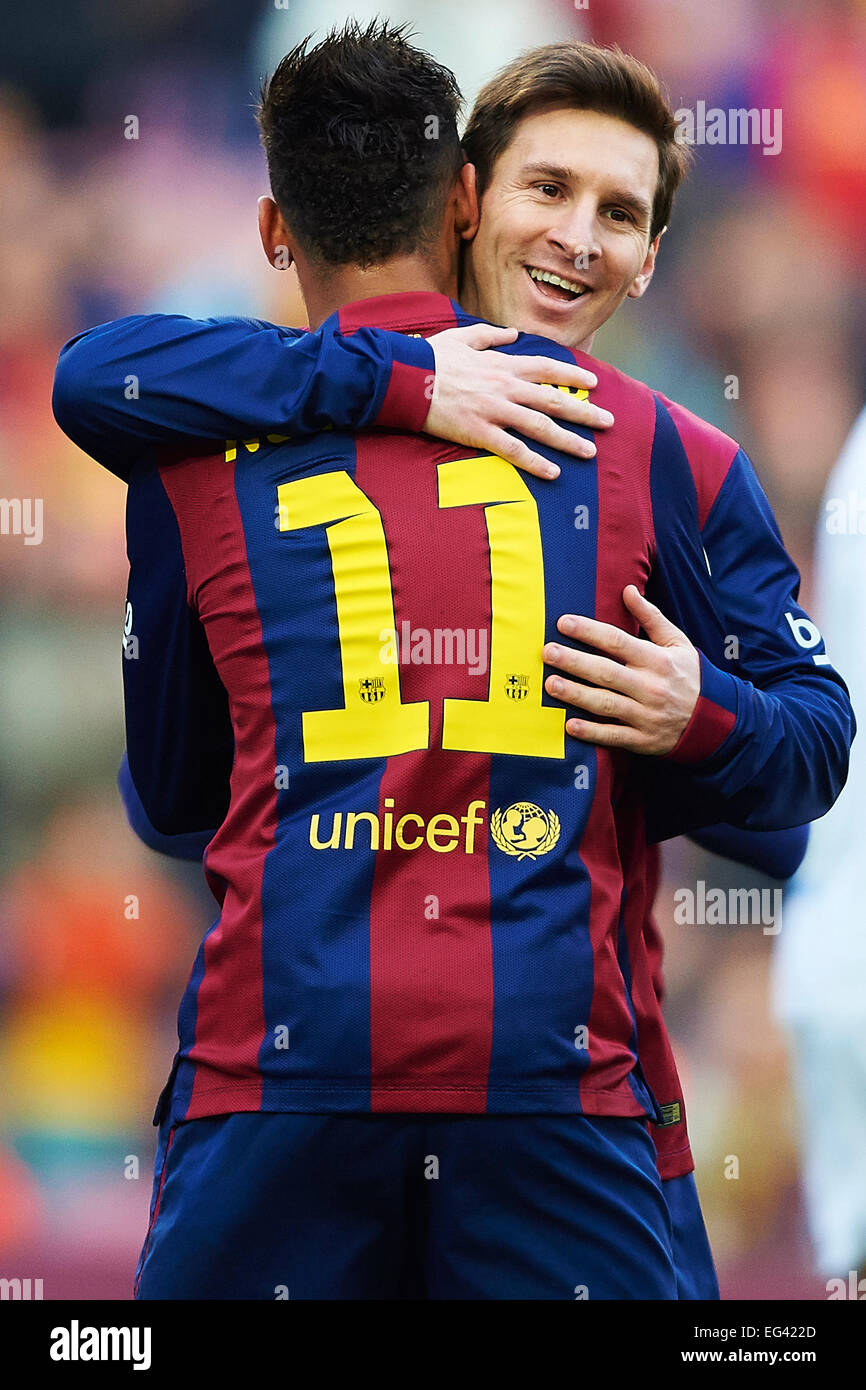 Barcelona, Spain. 15th Feb, 2015. Lionel Messi (FC Barcelona ...