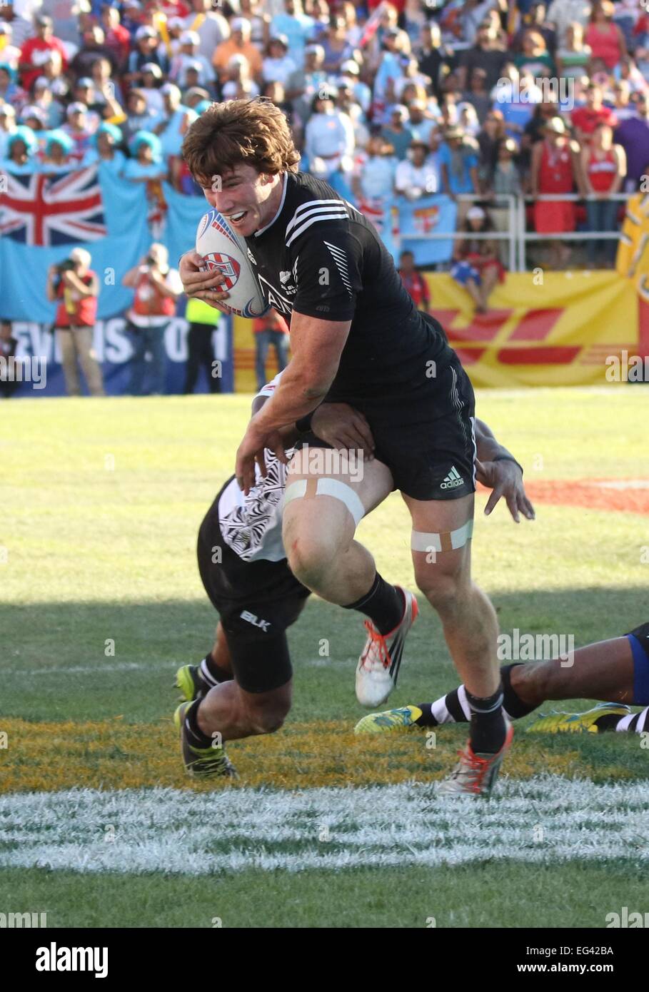 Las Vegas, NV, USA. 15th Feb, 2015. Sam Dickson of New Zealand in ...