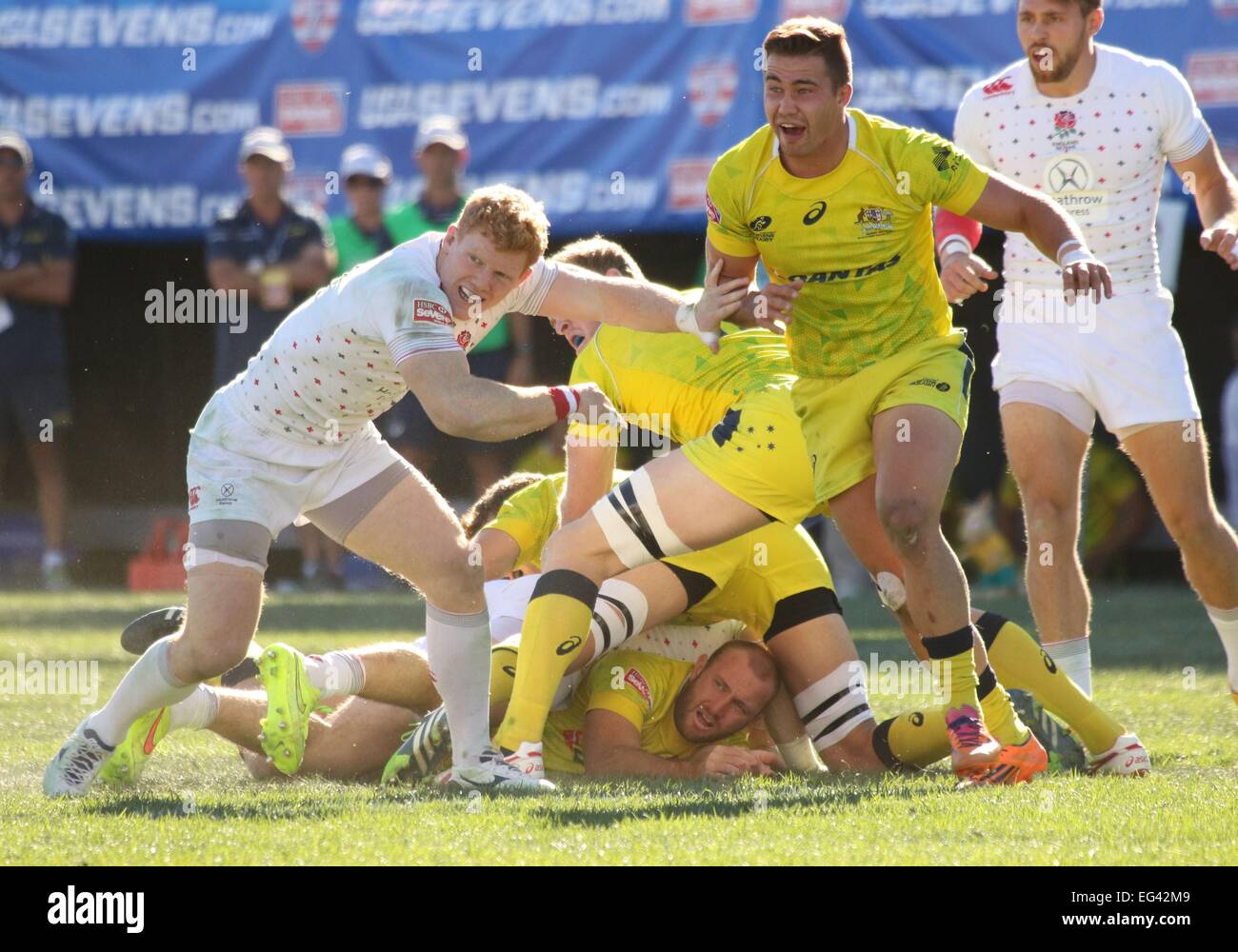 Las Vegas, NV, USA. 15th Feb, 2015. John Brake of England, James ...