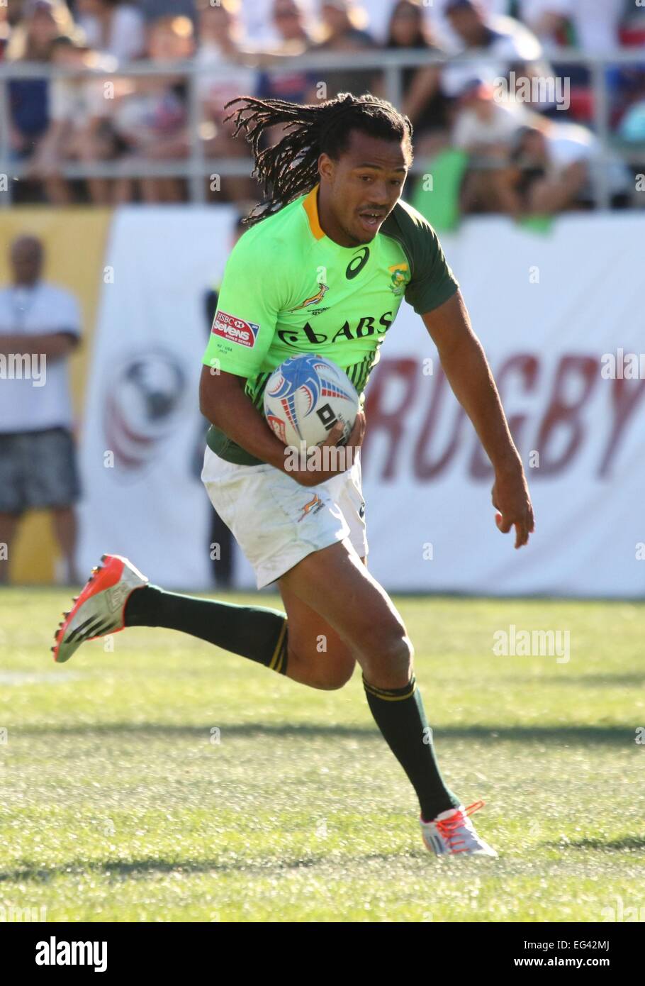 Las Vegas, NV, USA. 15th Feb, 2015. Cecil Afrika of South Africa in ...