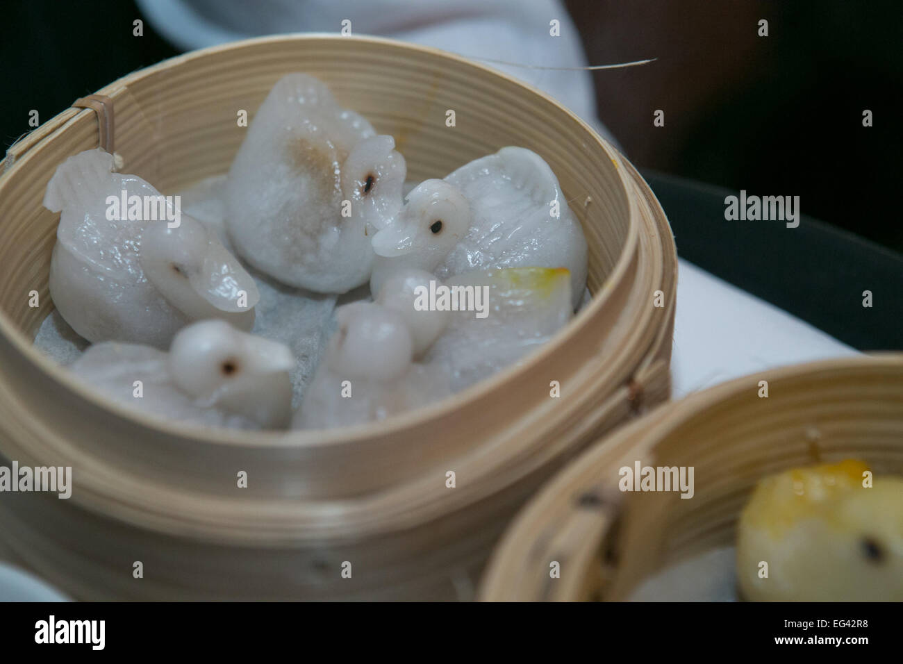 Chinese dumplings shaped as ducks Stock Photo - Alamy
