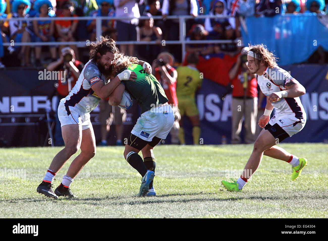 Las Vegas, Nevada, USA. 16th Feb, 2015. South Africa's Werner Kok is ...