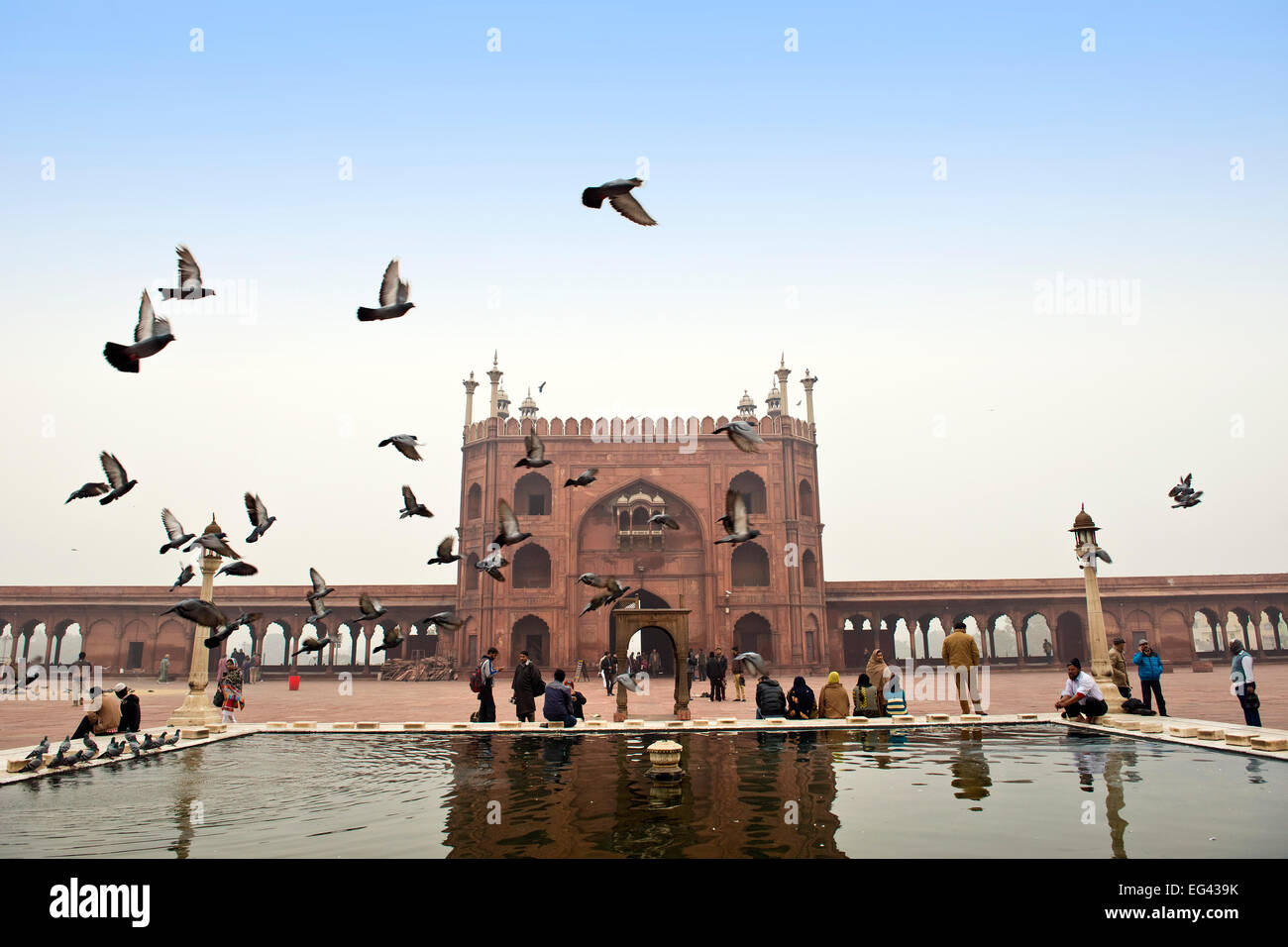India, New Delhi, Jama Masjid mosque Stock Photo - Alamy