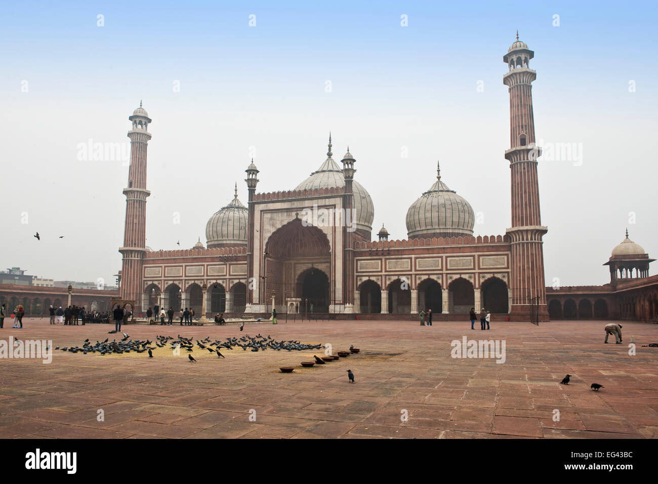 India, New Delhi, Jama Masjid mosque Stock Photo - Alamy