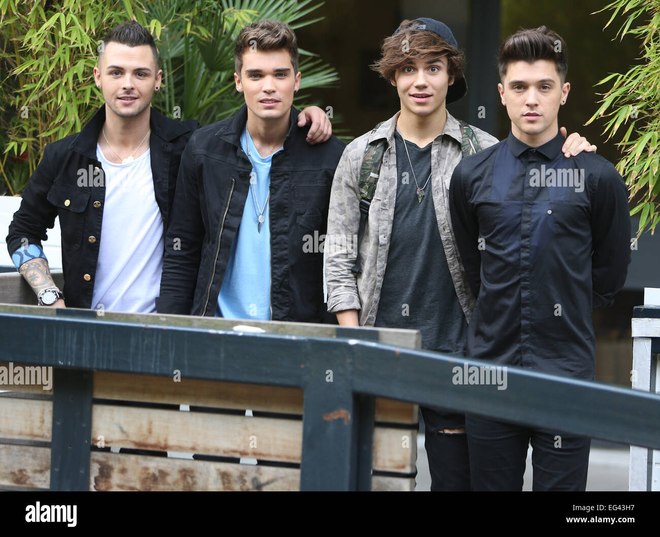 Union J outside ITV Studios today Featuring: Josh Cuthbert,JJ Hamblett ...